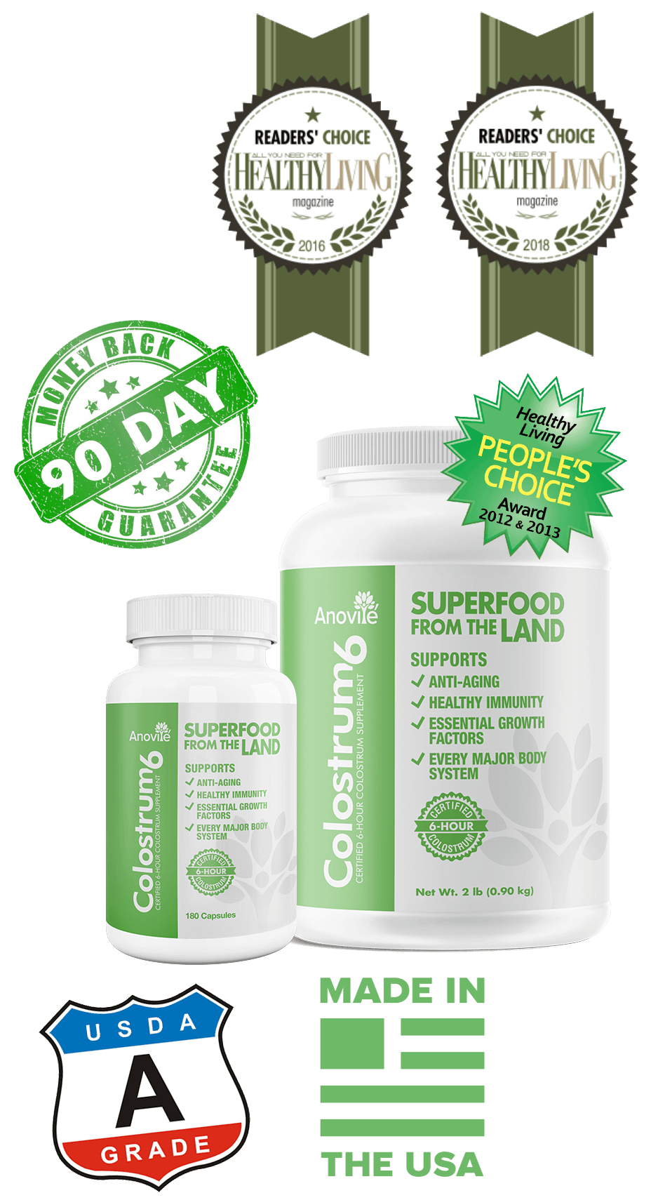The Worlds Only Certifed 6hr Bovine Colostrum